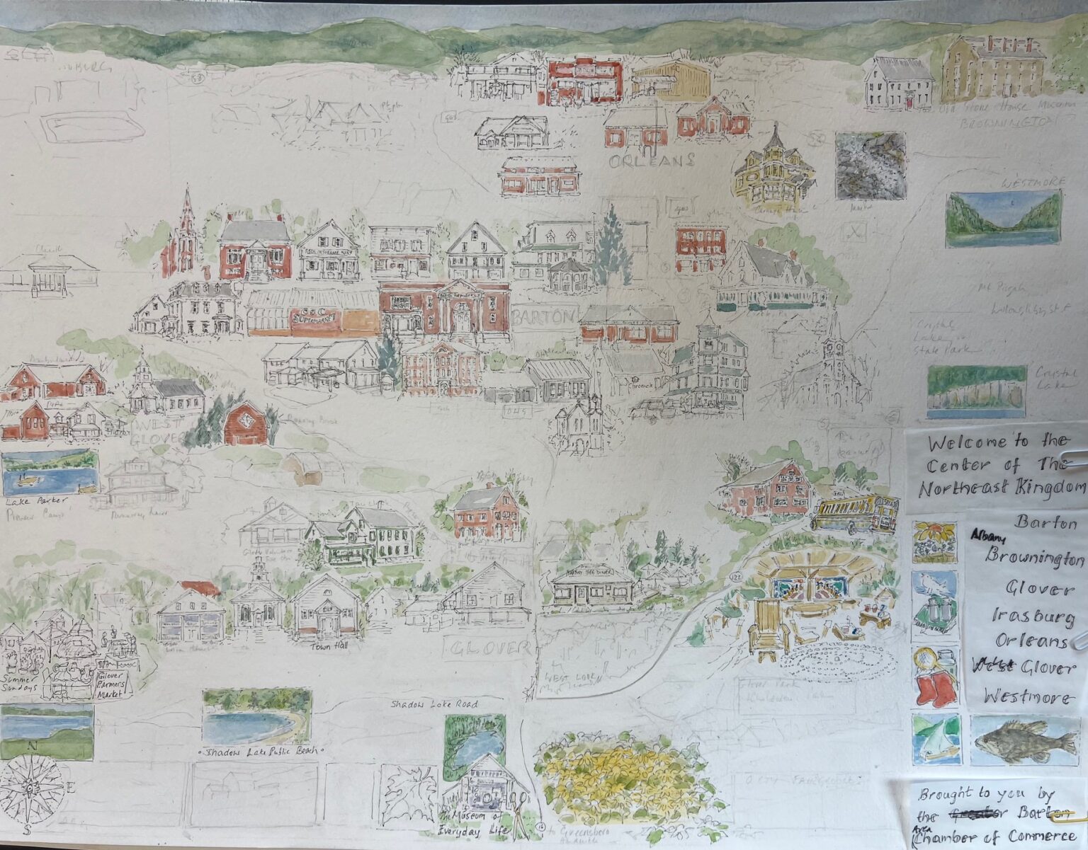 Artist Map of Area Coming in 2025 – Barton Area Chamber of Commerce